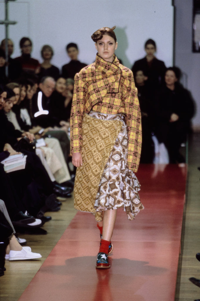 COMME des GARÇONS tartan wrap around kilt – dot COMME