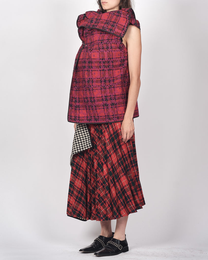 COMME des GARÇONS tartan wrap around kilt – dot COMME